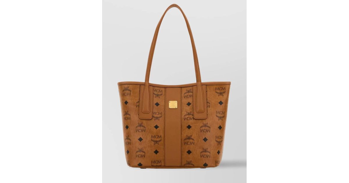 MCM Mini Liz Shopping Bag in Brown | Lyst