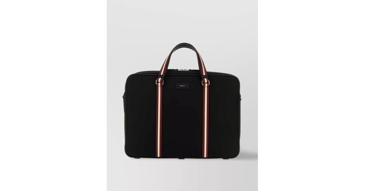 Bally Nylon Code Briefcase Double Handle in Black for Men | Lyst