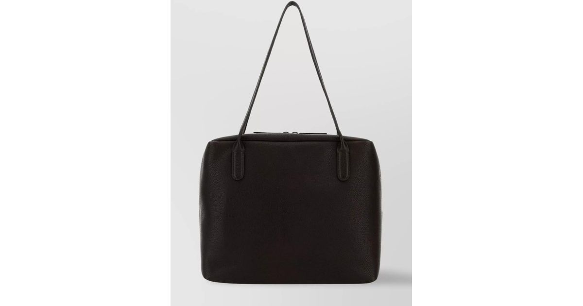The Row Henri Shoulder Bag With Textured Finish And Double Handles in ...