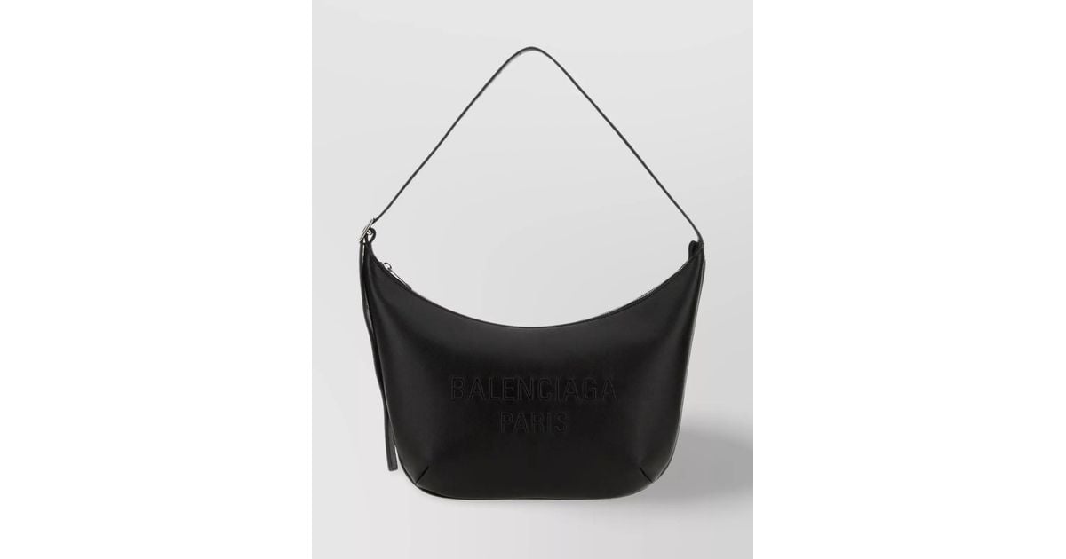 Balenciaga Mary-Kate Leather Shoulder Bag in Black | Lyst UK