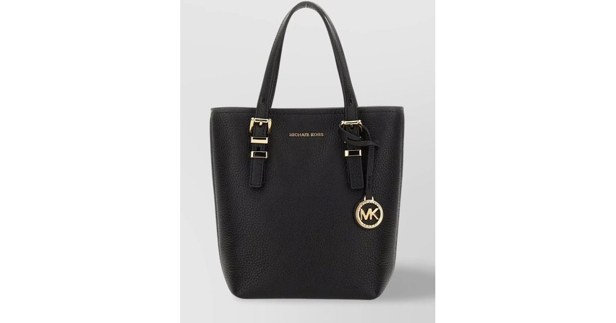 Michael Kors "Quinn" Cross-Body Bag With Top Handles in Black | Lyst