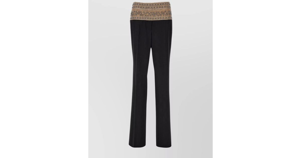 Stella McCartney Crystal Trousers With Beaded Embellishments And High ...