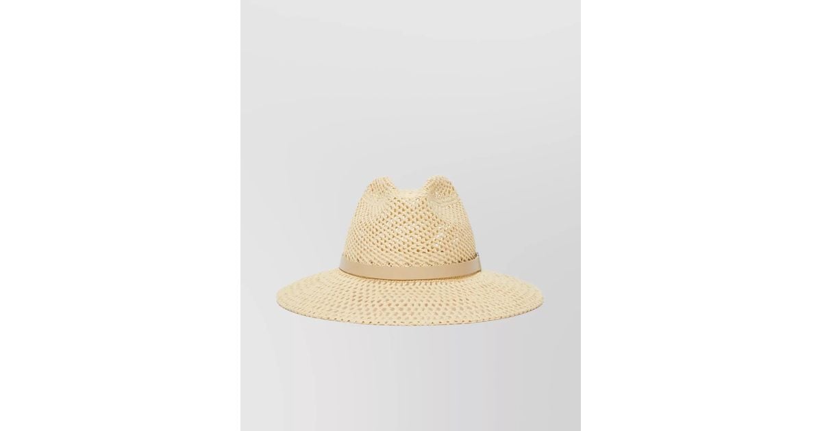 Max Mara Morocco Paper Yarn Hat in Natural | Lyst