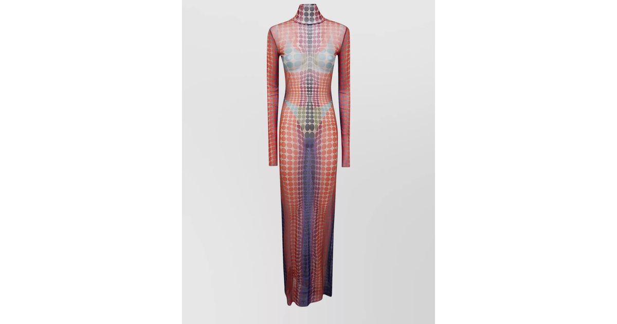 Jean Paul Gaultier "Re-Edition: Long Dress" High Neck With Long Sleev ...