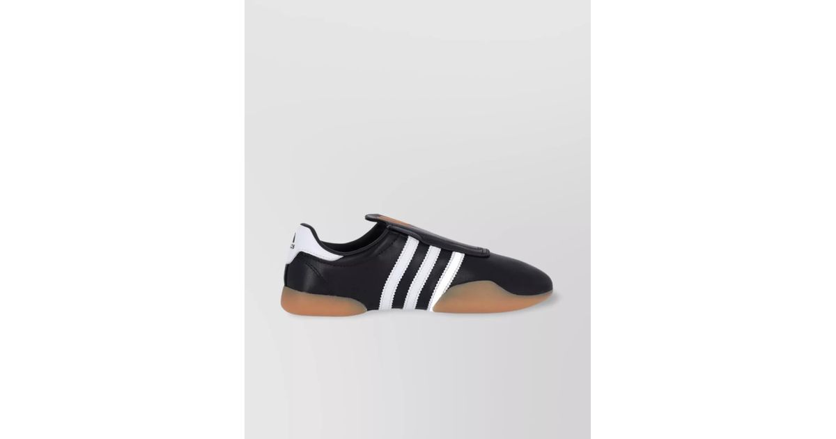 adidas Striped Lace Low Profile Rubber Sole in Black | Lyst UK