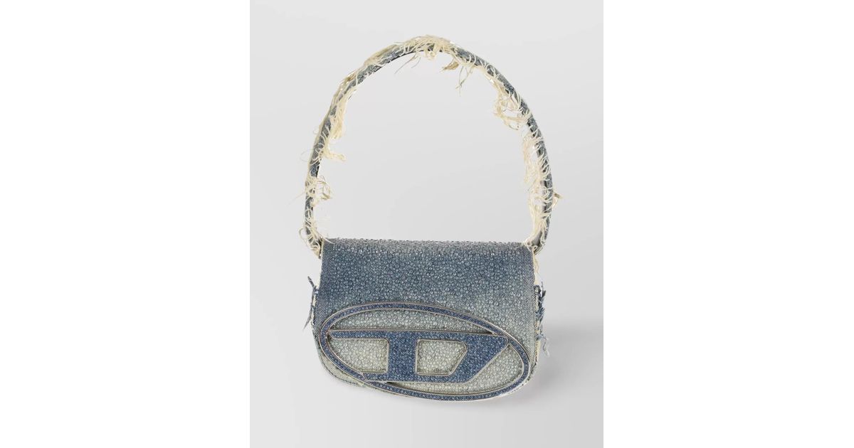 DIESEL Denim Solarized Cross-Body Bag in Blue | Lyst