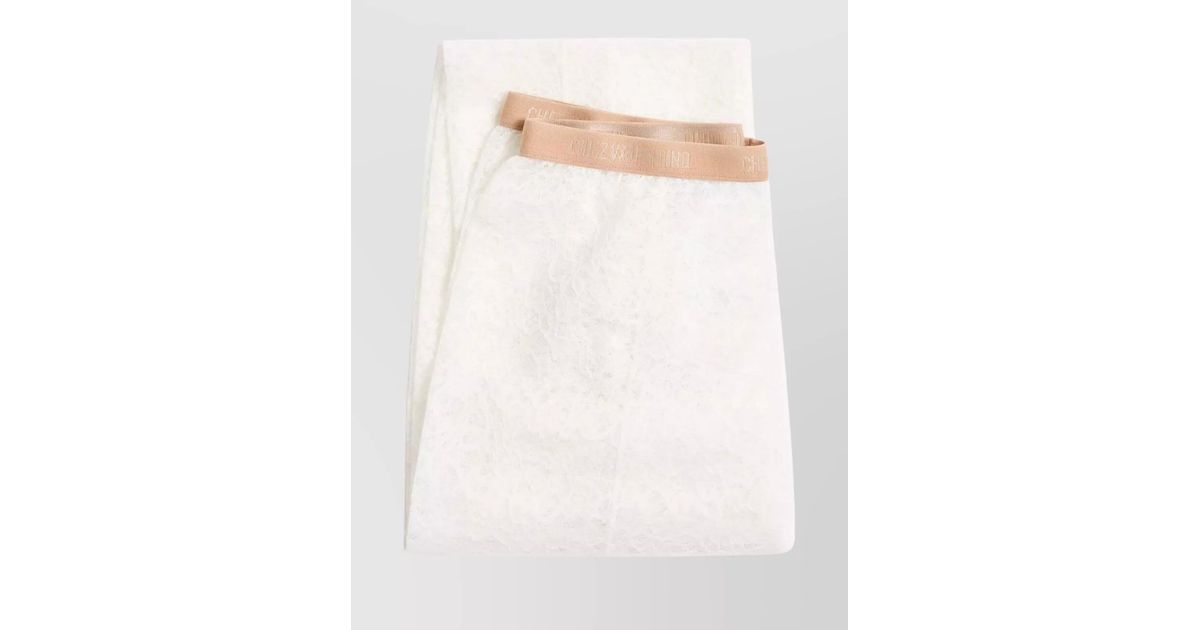 Valentino Garavani Lace Detailing Sheer Fabric Elastic Waistband in ...