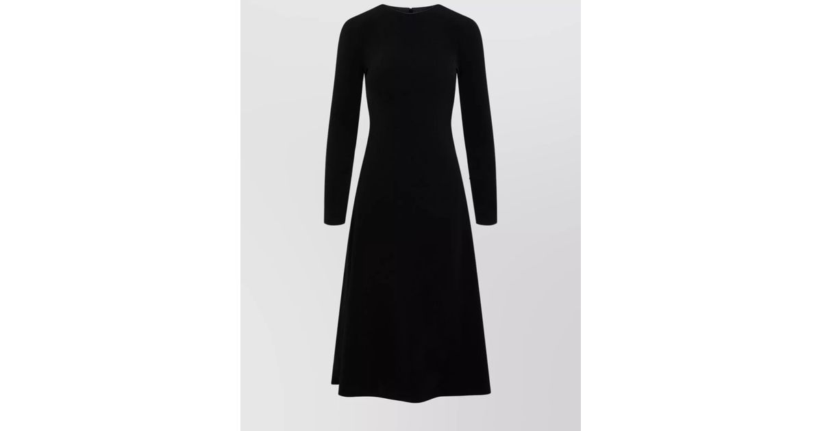 Balenciaga Tech Fabric Flared Skirt Dress in Black | Lyst