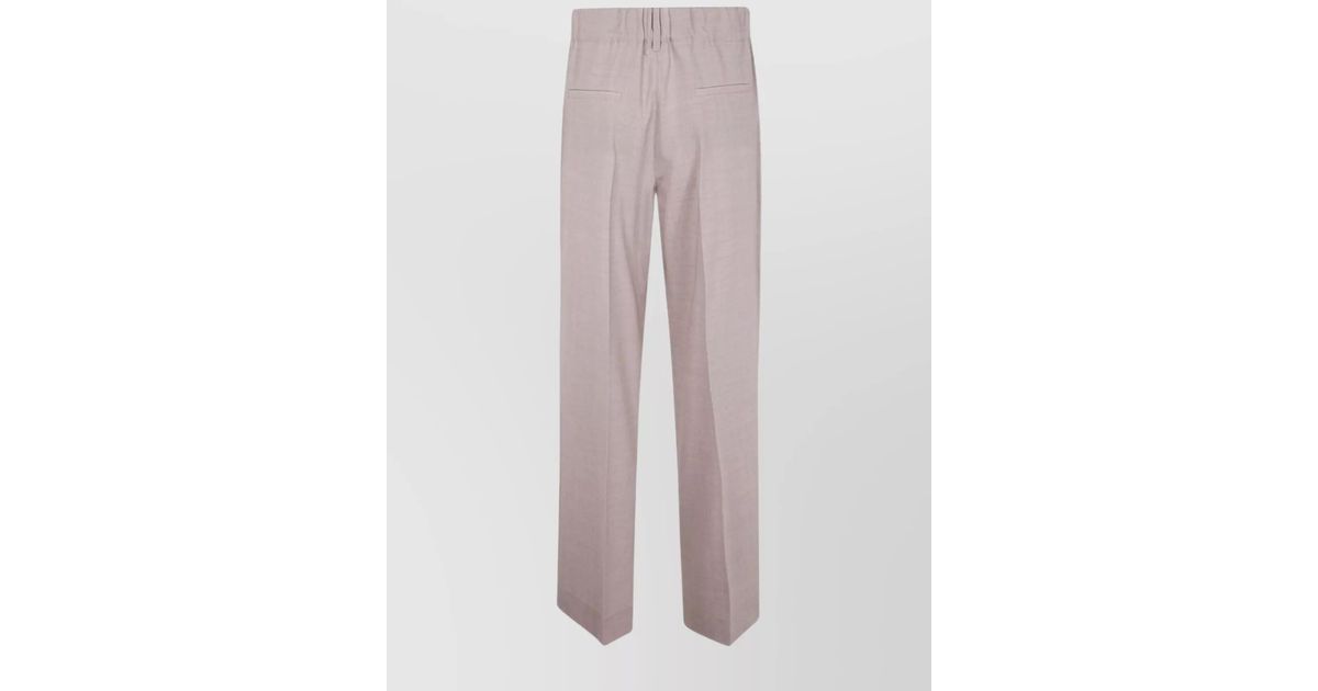 P.A.R.O.S.H. Straight Leg Trousers With Side And Back Pockets | Lyst UK