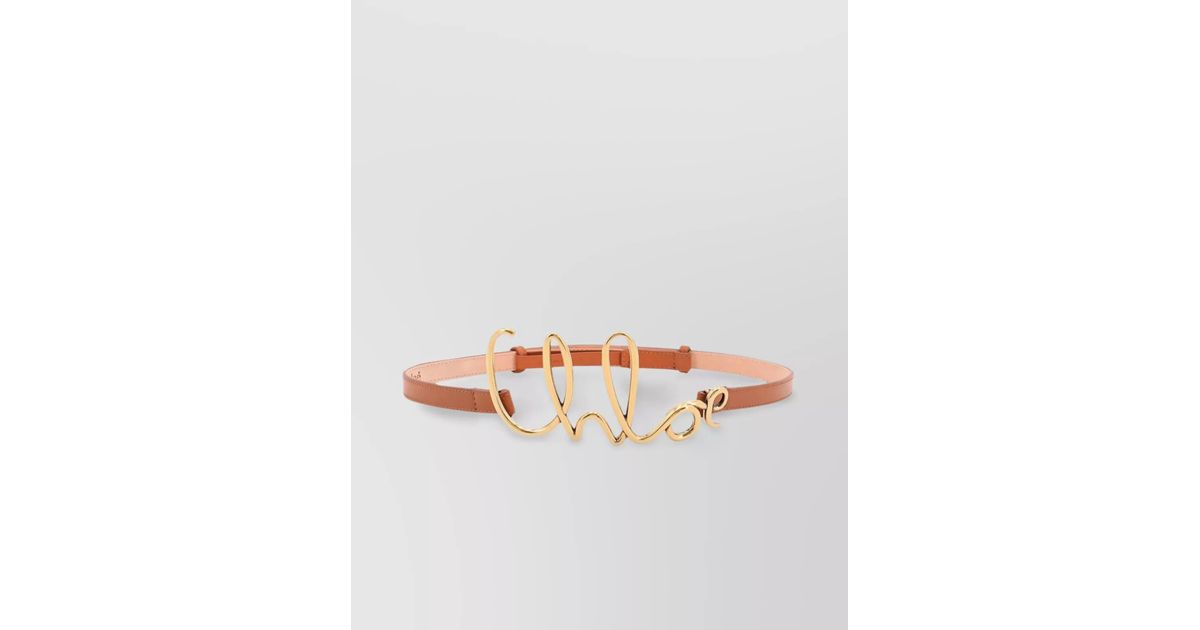 Chloé Leather Belt With One Loop | Lyst