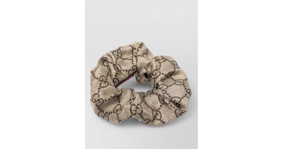 Gucci Gg Hair Scrunchie Elastic Design Texture | Lyst UK