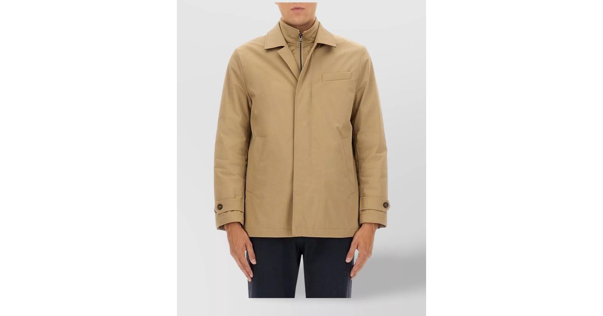 Fay Utility Jacket Featuring Multiple Pockets in Natural for Men | Lyst UK