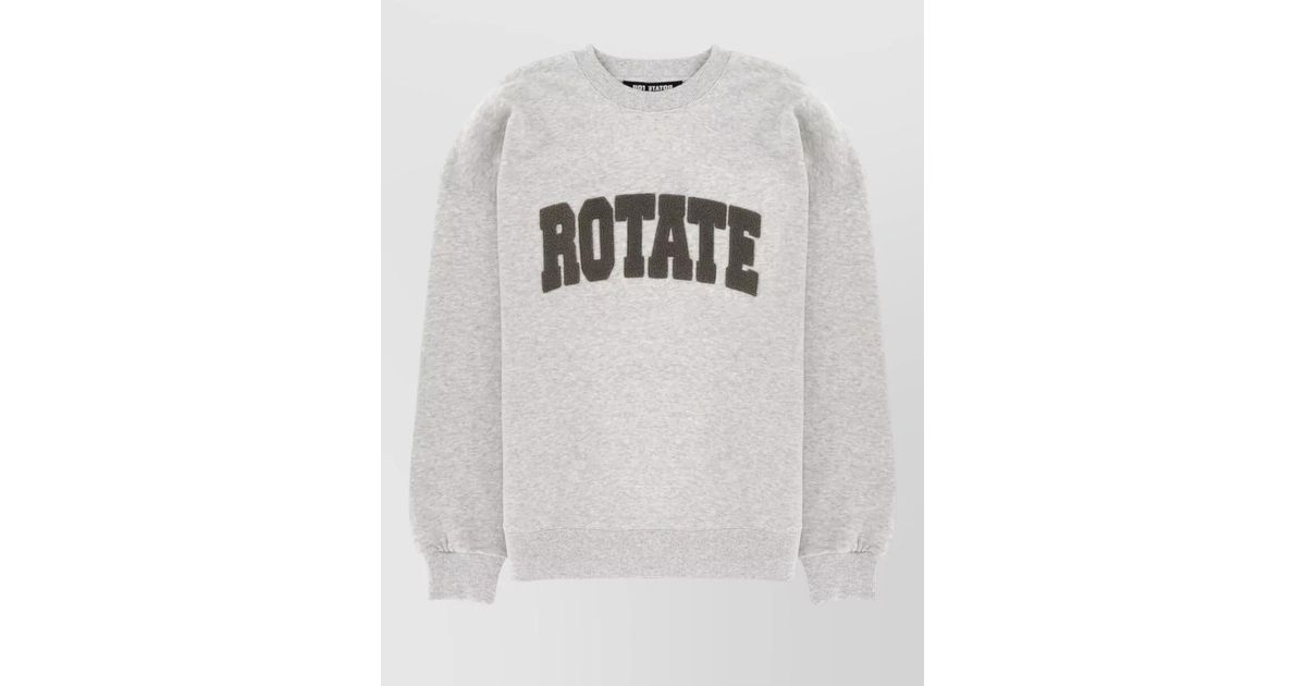 ROTATE BIRGER CHRISTENSEN Logo Sweatshirt in Grey | Lyst UK