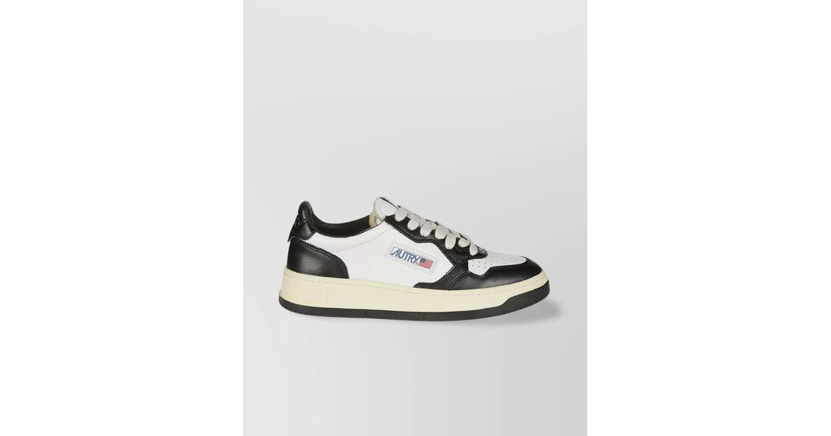 Autry Medalist Low Sneakers Padded Collar in Metallic | Lyst