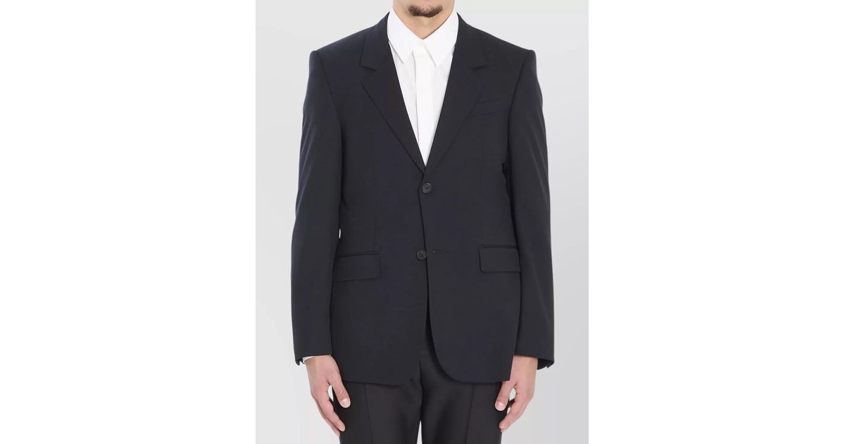 Balenciaga Tailored Jacket Featuring Peak Lapels in Blue for Men | Lyst