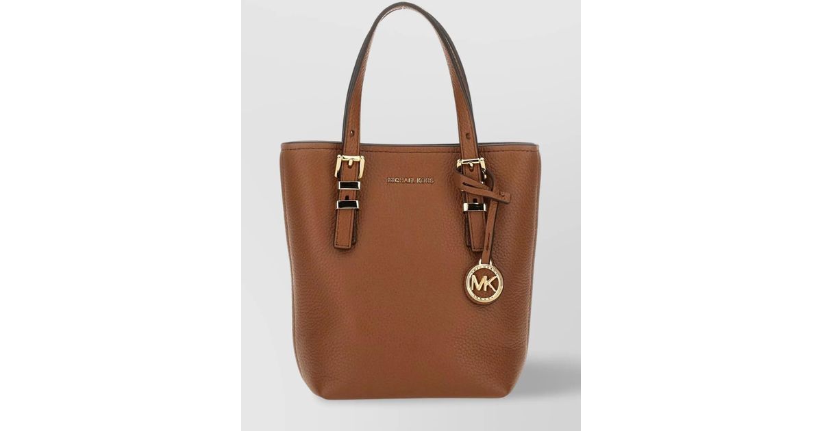 Michael Kors "Quinn" Bag Cross-Body Top Handles in Brown | Lyst