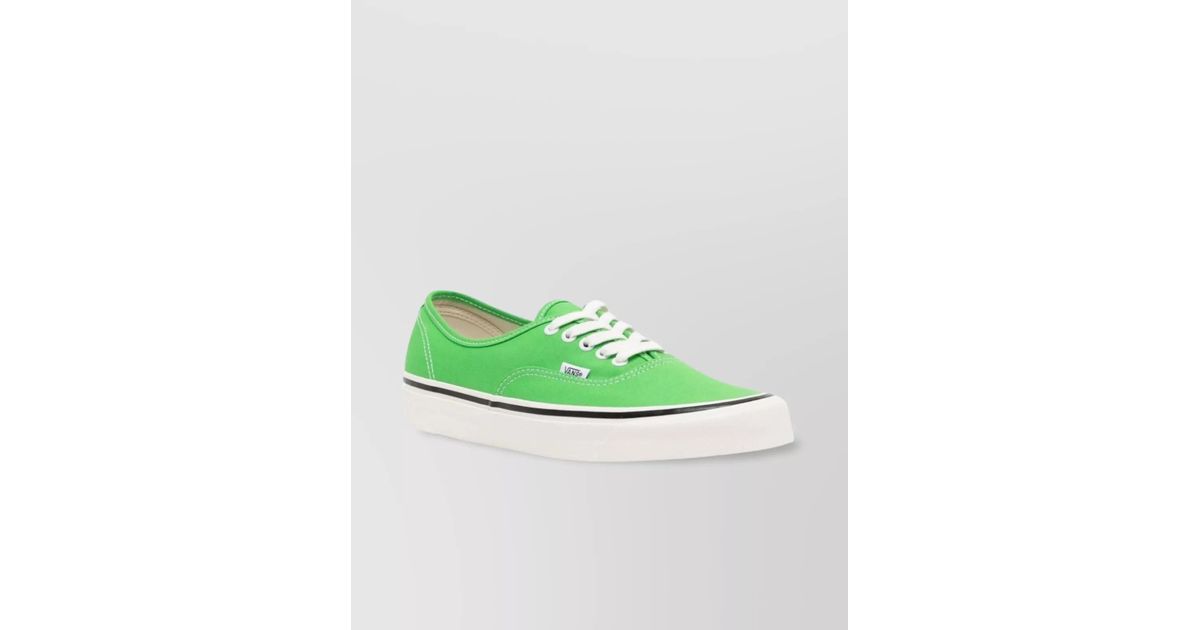 Vans Rubber Sole Low Top Sneakers in Green for Men | Lyst UK