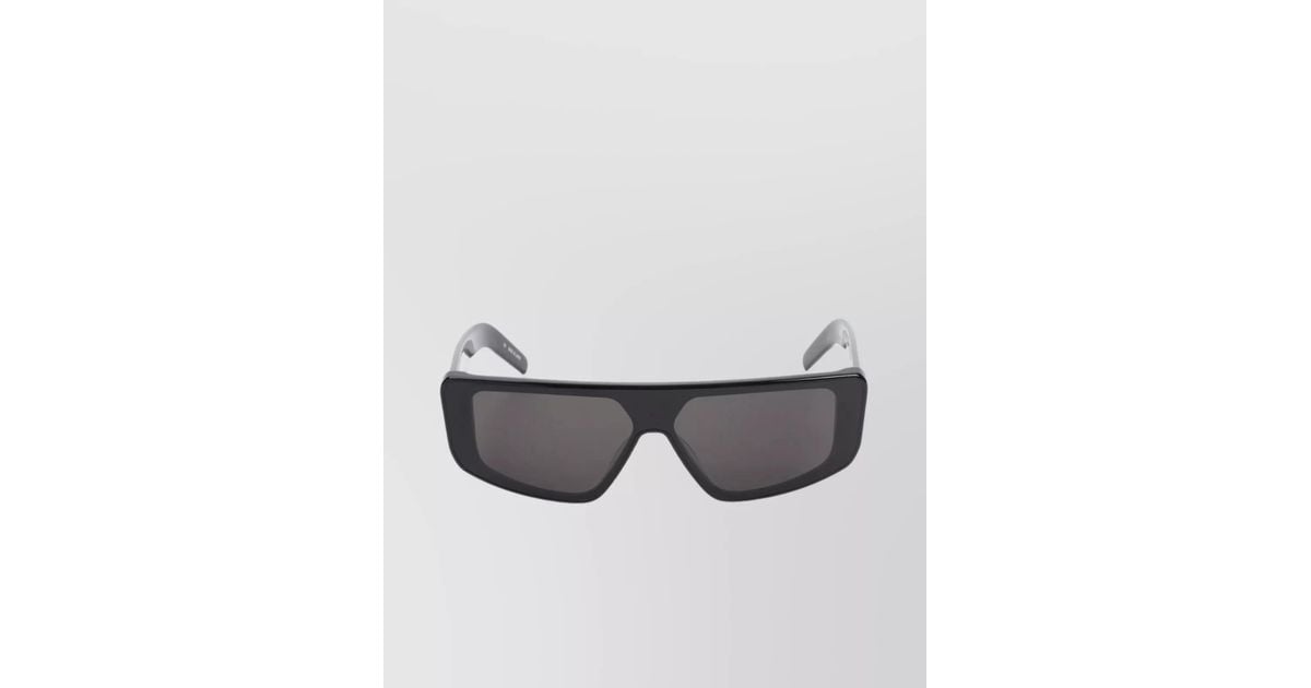 Rick Owens Performa Sunglasses Bold Rectangular Frame in Gray | Lyst