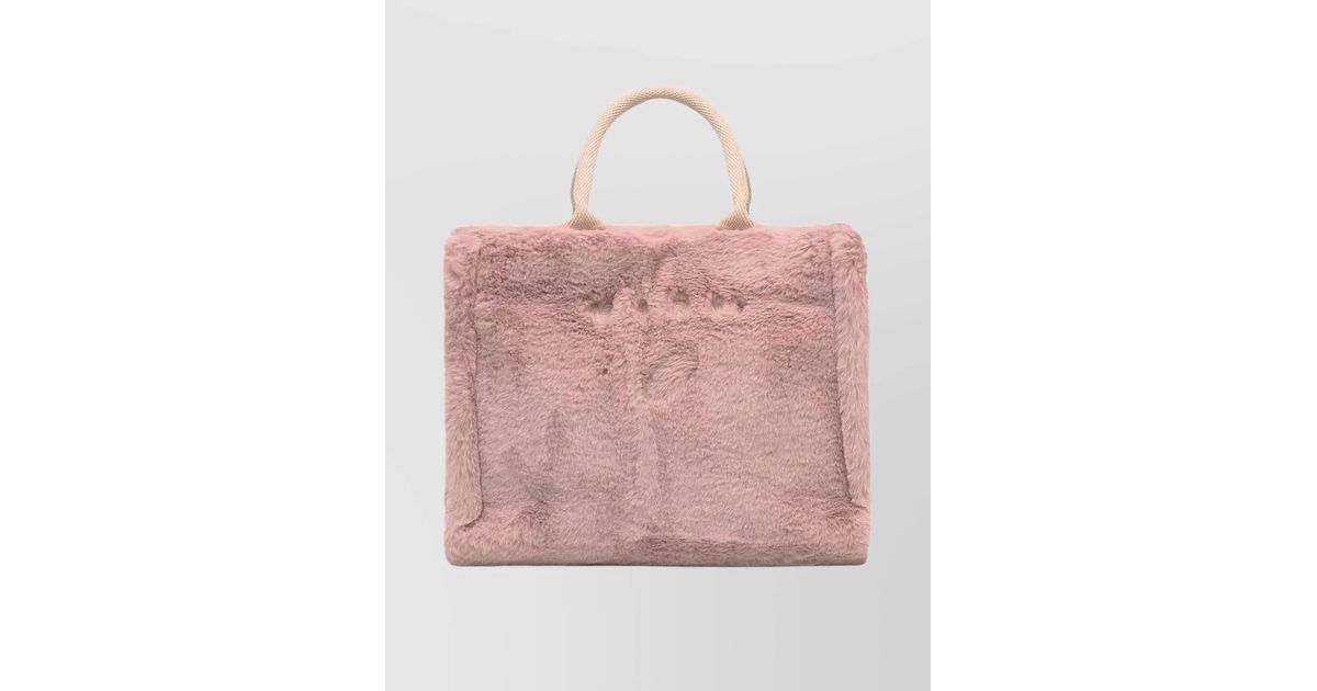 Marni Small Rectangular Tote Bag Handles in Pink | Lyst UK