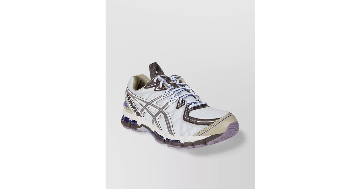 Asics Mesh Upper Rubber Outsole Sneakers in Metallic for Men | Lyst