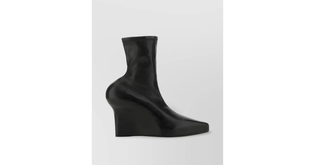 Givenchy Angular Wedge Ankle Boots in Black | Lyst