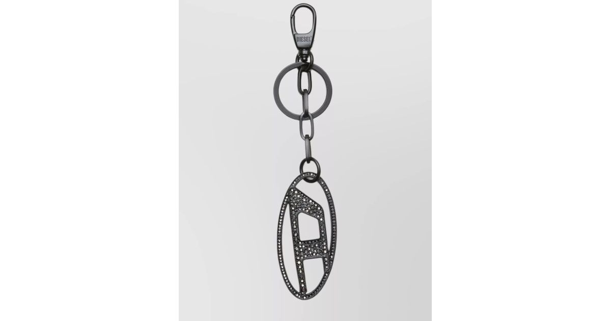 DIESEL Chain Link Wallet Keyring Attachment in White | Lyst UK