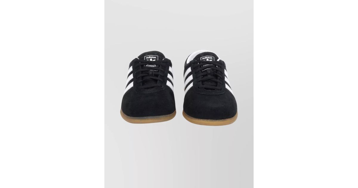 adidas Originals Suede Low-Top Sneakers Rubber Sole in Black | Lyst UK