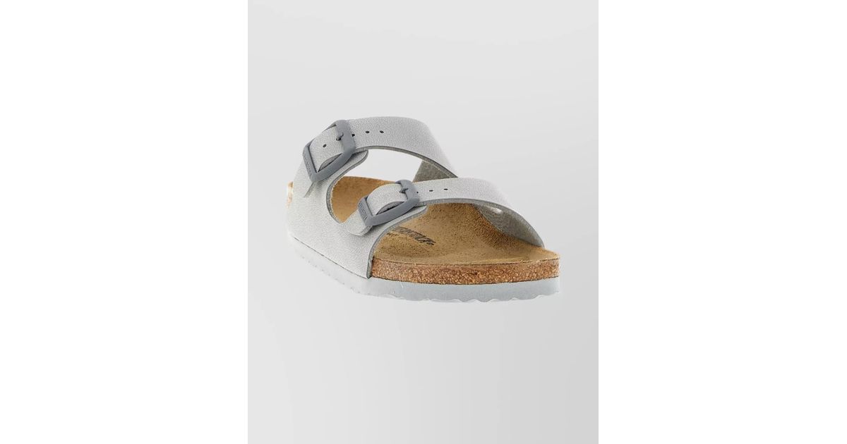 Birkenstock Arizona Open Toe Sandals With Textured Sole in Grey | Lyst UK