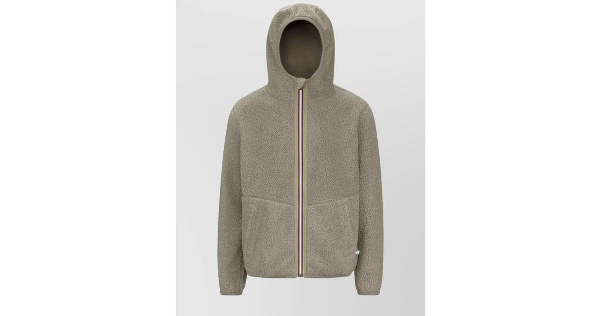 K-Way Reversible Hooded Fleece Jacket for Men | Lyst UK