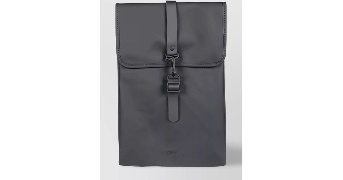 Rains Flap Top Structured Backpack in Gray for Men | Lyst