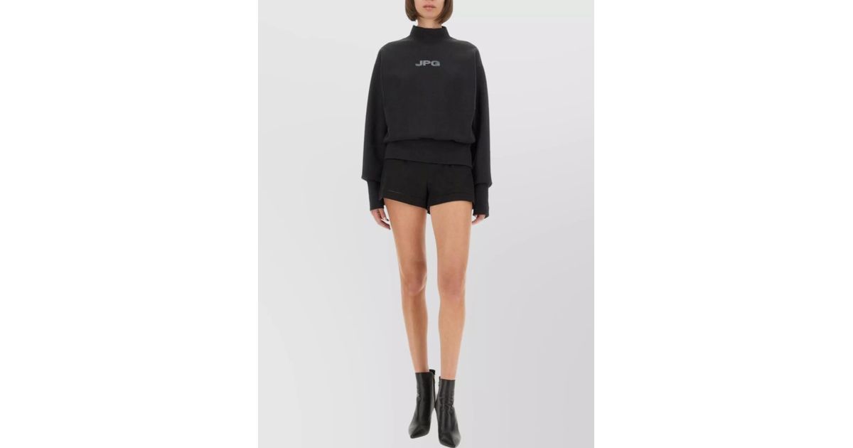 Jean Paul Gaultier Knitwear With Long Sleeves And Mock Neck in Black ...