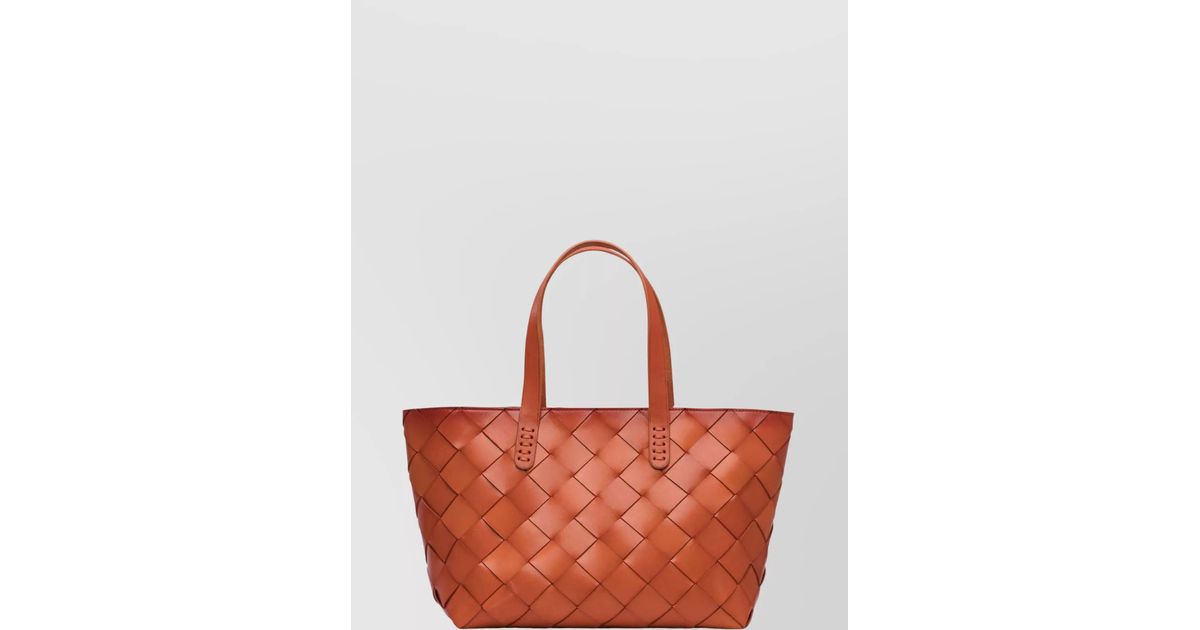 Dragon Diffusion "Weave" Dual Handle Shoulder Bag in Brown | Lyst