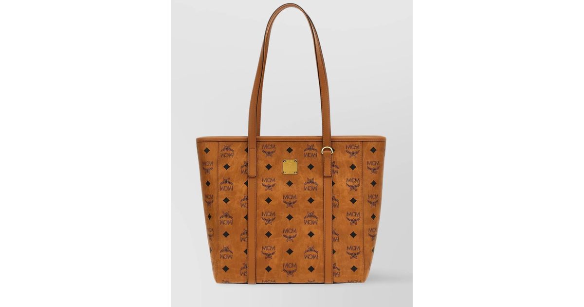 MCM Compact 'Toni' Tote Bag in Brown | Lyst