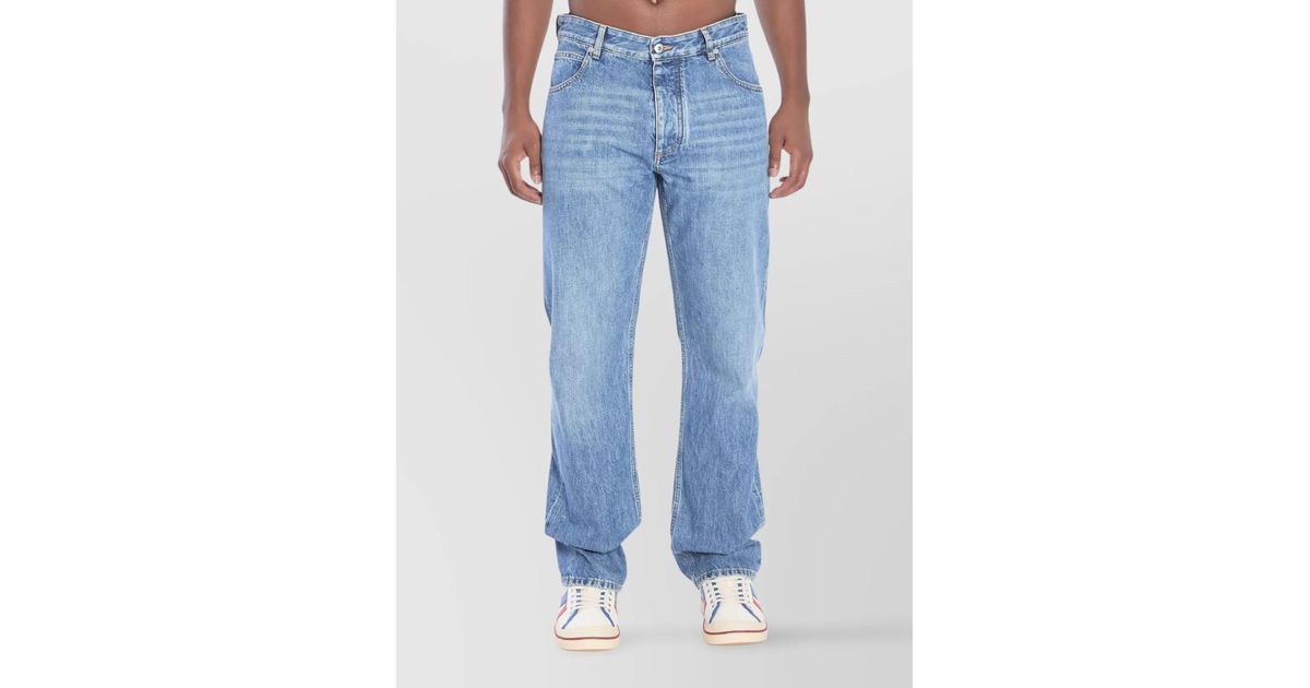Bottega Veneta Straight-Leg Denim Jeans With Rivets in Blue for Men | Lyst