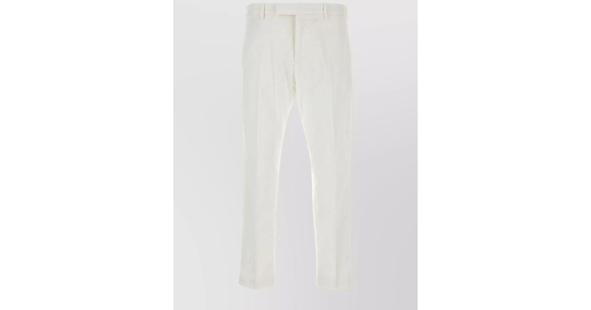 PT Torino Corduroy Stretch Pant Back Pockets in White for Men | Lyst UK
