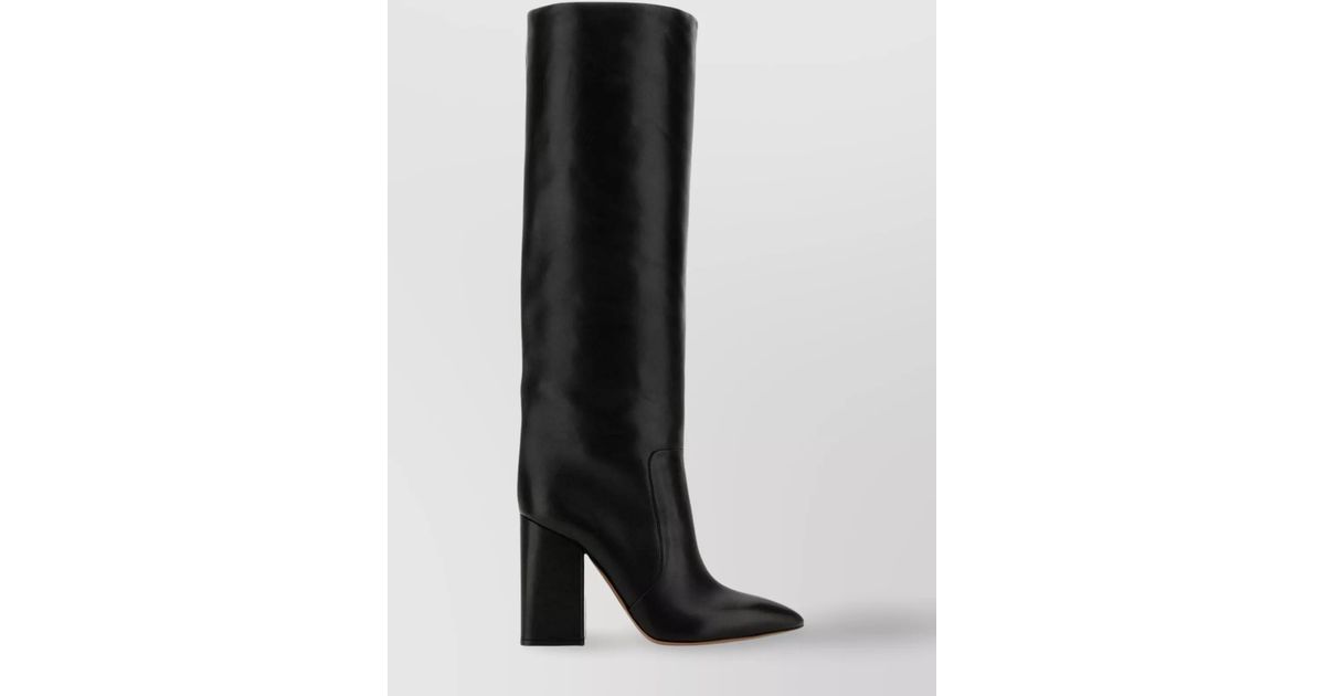 Paris Texas Anja Nappa Leather Knee Length Boots in Black | Lyst