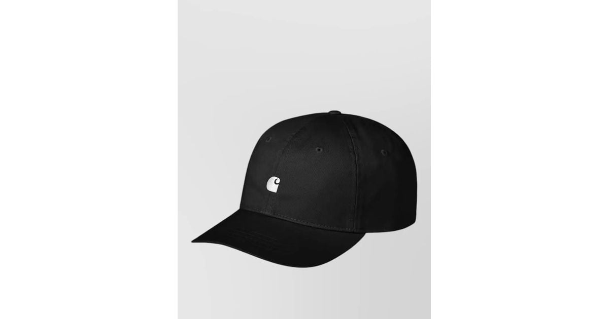 Carhartt Cotton Baseball Cap Curved Brim Design in Black for Men | Lyst UK