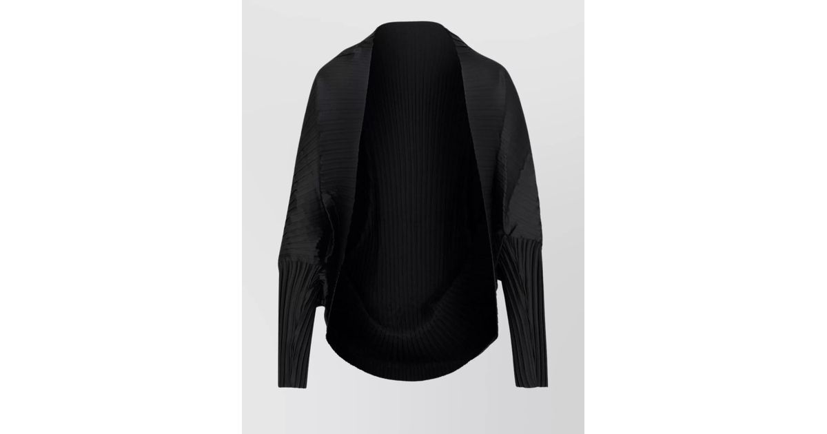 Max Mara Draped Tech Fabric Shrug With Ribbed Texture in Blue | Lyst