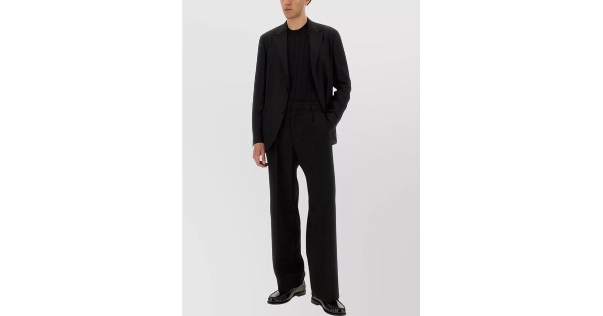Balmain Silk Crew Neck Jumper in Black for Men | Lyst UK