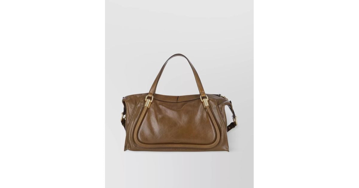 Chloé Detachable Strap Top Handle Hardware in Brown | Lyst