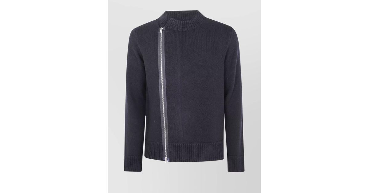 Sacai Knit Blouson in Blue for Men | Lyst UK