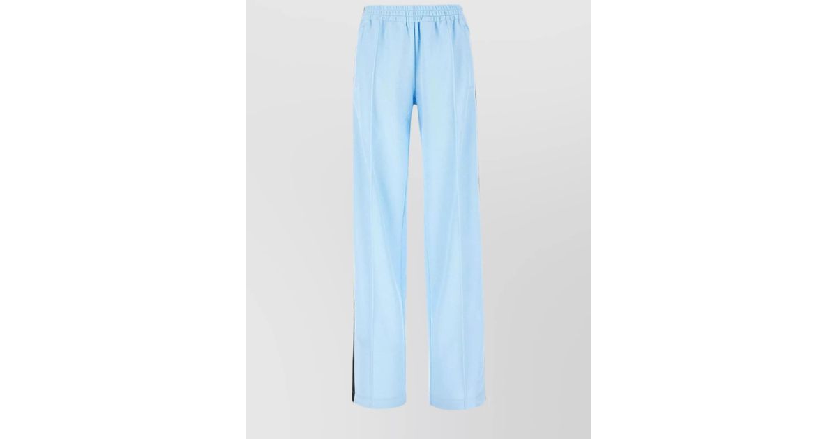Alexander Wang Polyester Trousers With Logoed Side Bands in Blue | Lyst UK