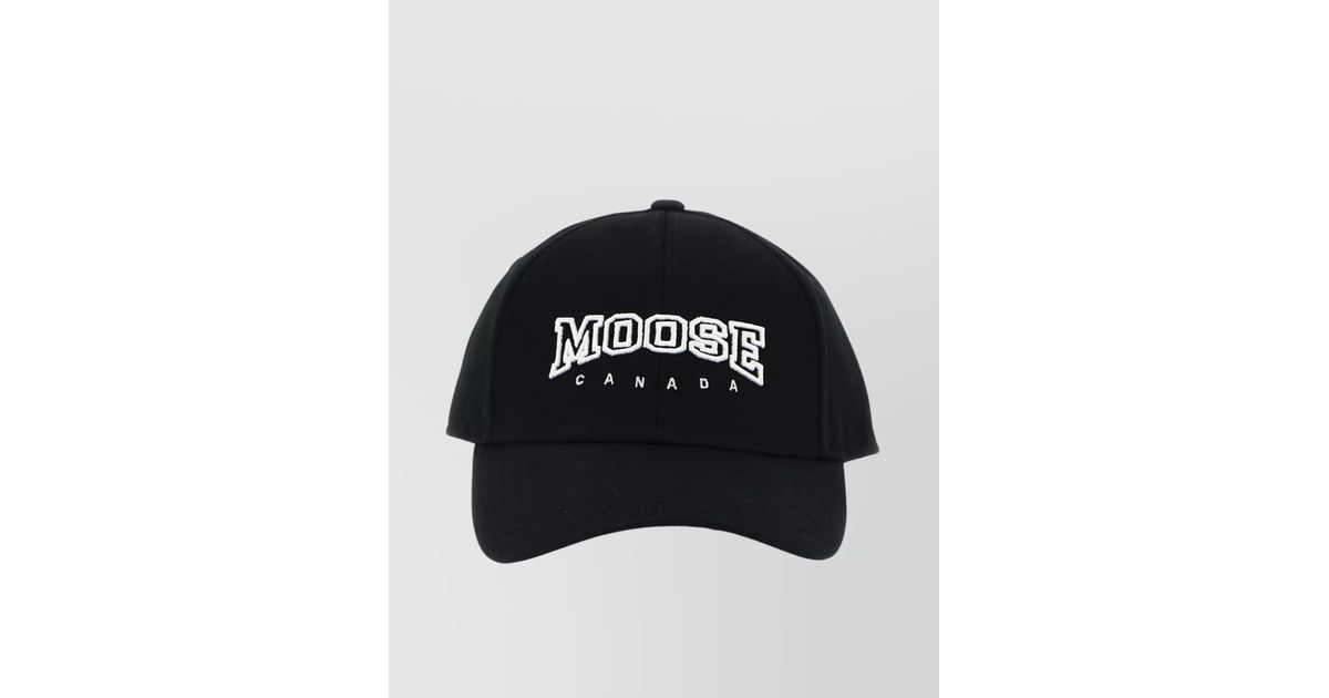 Moose Knuckles 'Team Emblem' Baseball Cap in Black for Men | Lyst