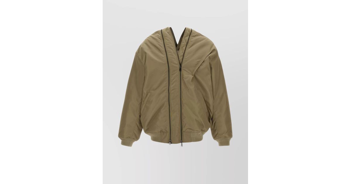 Y. Project 'Quilted Ribbed Cuffs' Jacket in Natural | Lyst