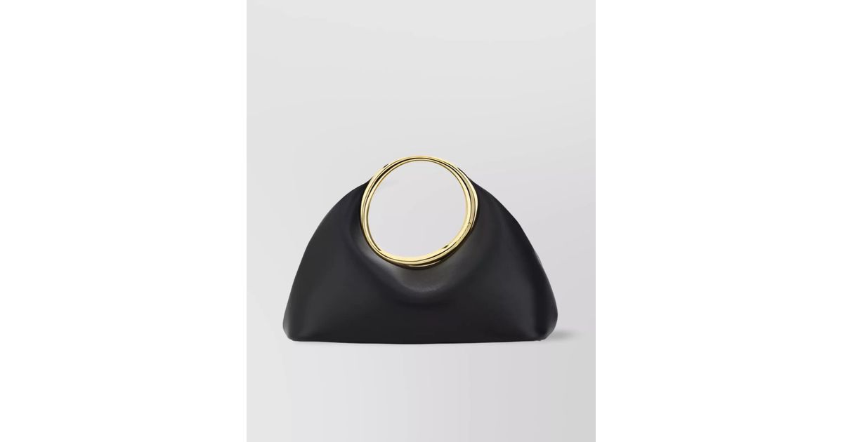 Jacquemus Small Calino Leather Bag in Black | Lyst