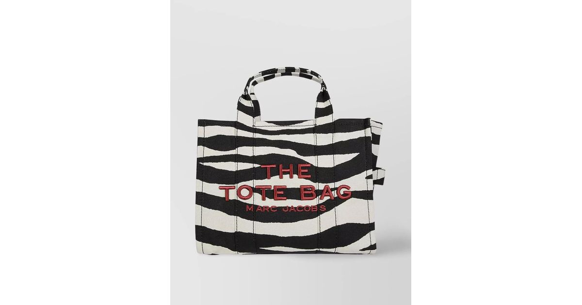 Marc Jacobs Medium Tote Bag Zebra Pattern in White | Lyst
