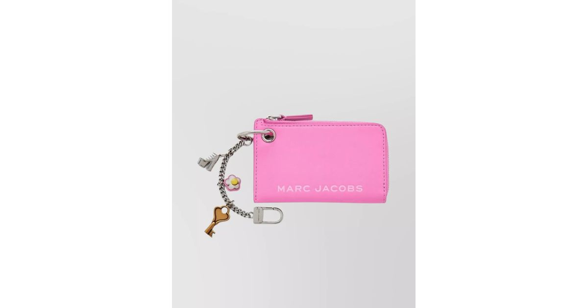 Marc Jacobs Charm Wallet With Top Zip And Handle in Pink | Lyst UK