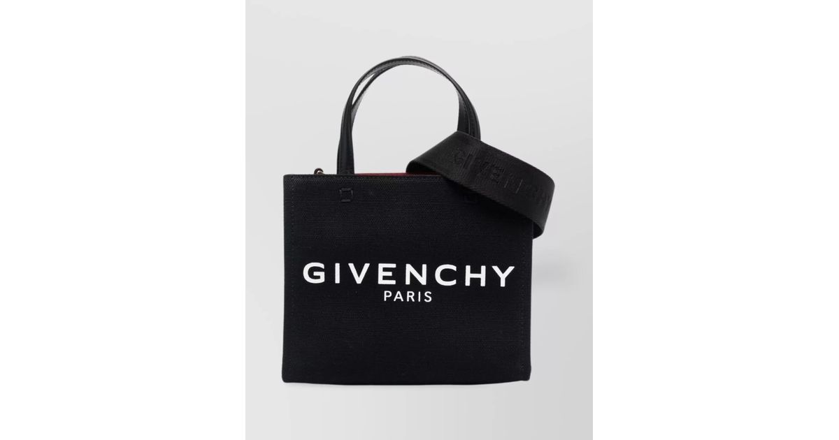 Givenchy Mini Rectangular Shopping Bag With Detachable Strap in Black ...