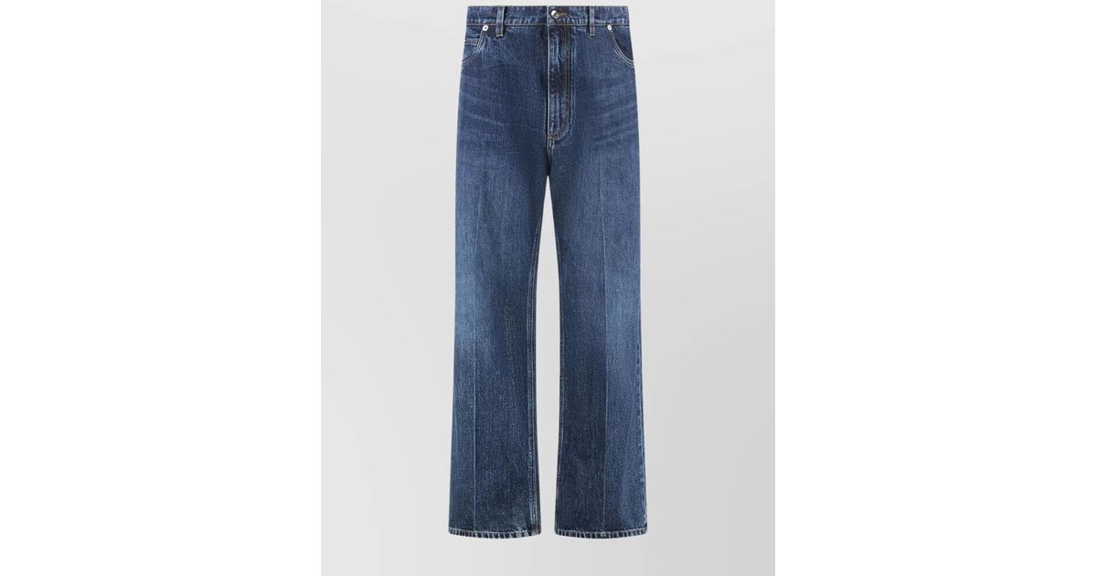 Dolce & Gabbana Wide Leg Jeans Belt Loops in Blue for Men | Lyst UK