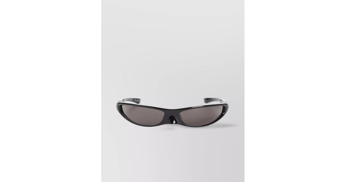 Balenciaga Blade Sunglasses Rectangular Curved Arms | Lyst